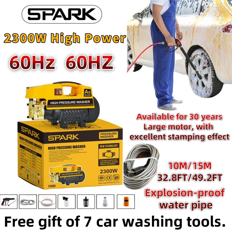 SPARK (FREE 15 meters PIPE)Heavy high pressure car washing machine ...