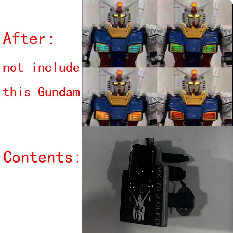 CALILY PG unleashed 1/60 RX-78-2 RX78 2.0 PGU LED SET ( Eye and Chest ...