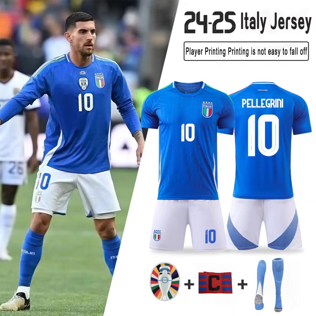 Player Version Fans Issue 2024-25 European Cup Italy Jersey National ...