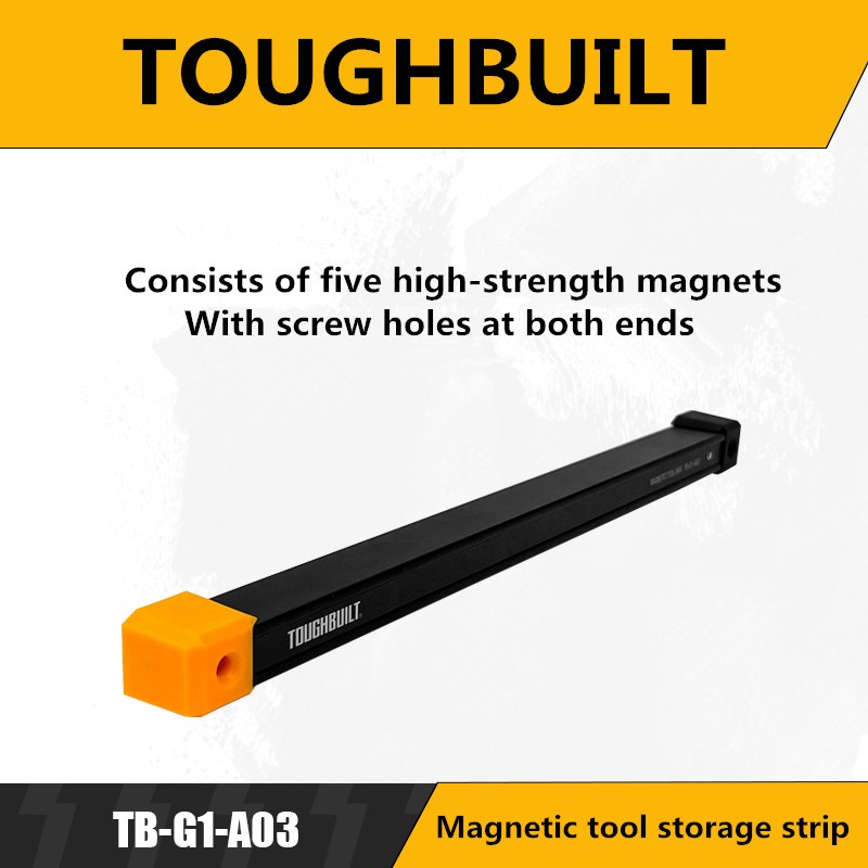 TOUGHBUILT Toolbox Accessories, Magnet Iron Block Adsorption Magnetic Tool Storage Strip TB-G1 ...