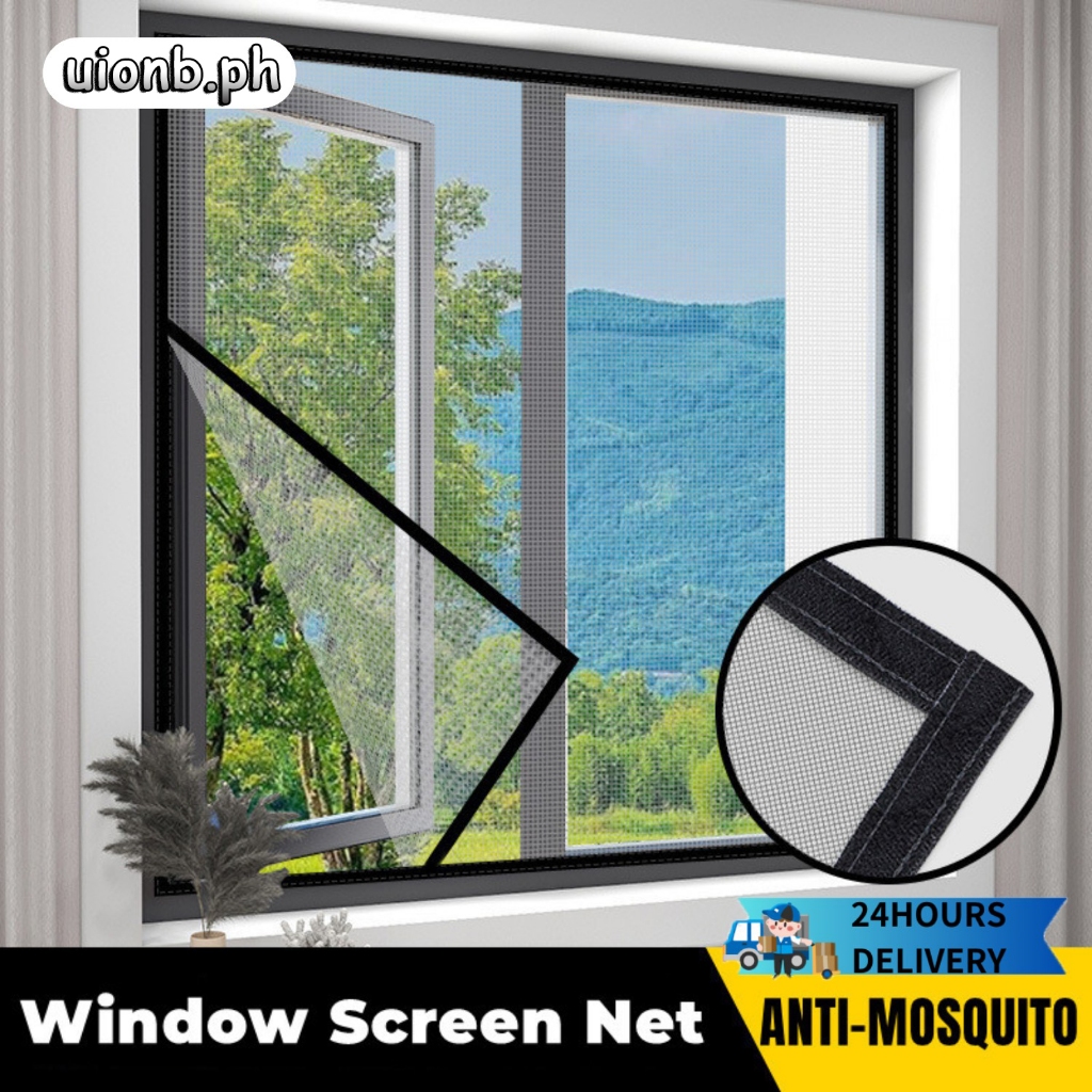 Mosquito Window Screen net Anti for Door Curtain Mesh Net Velcro Self ...