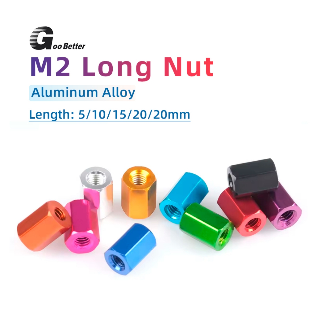 M2 Long Nuts Female Threaded Spacers PCB Threaded Spacers For Computer ...