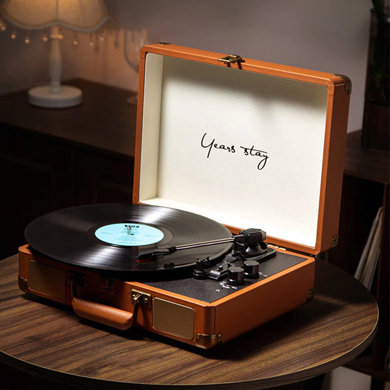 Middix Turntable Vinyl Record Player Portable Bluetooth speaker music ...