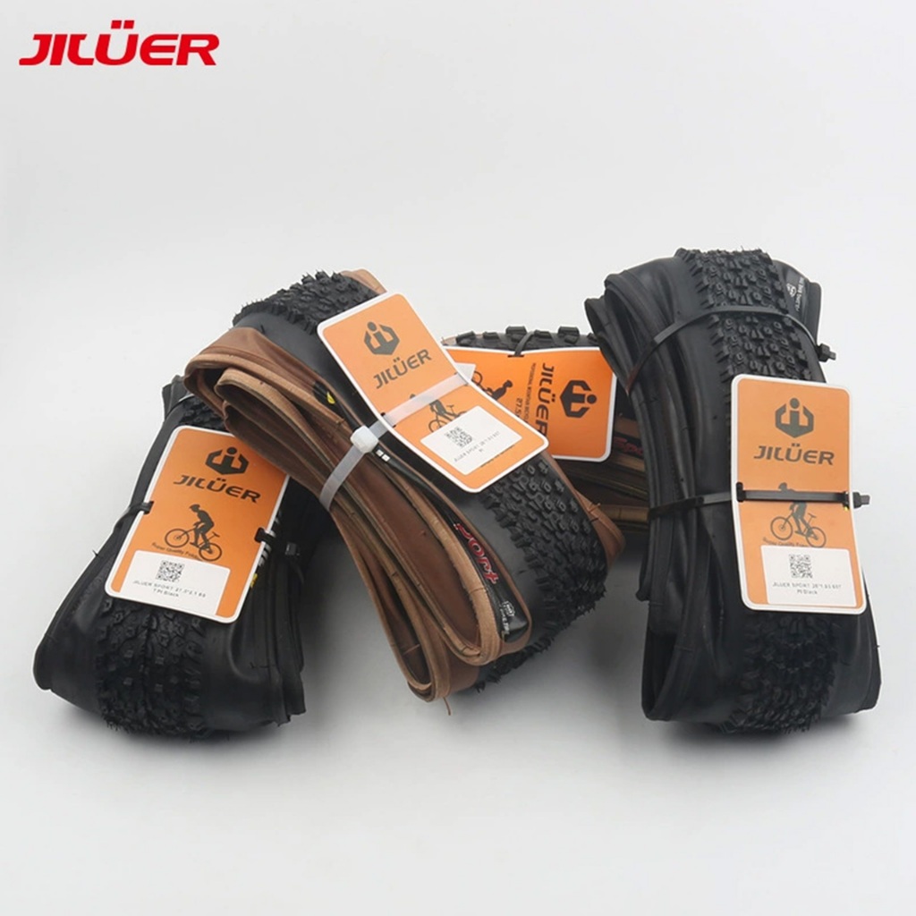 JILUER Road Bike/MTB Tire 700X28C/700X25C/26*1.95/27*2.1 110TPI Black ...