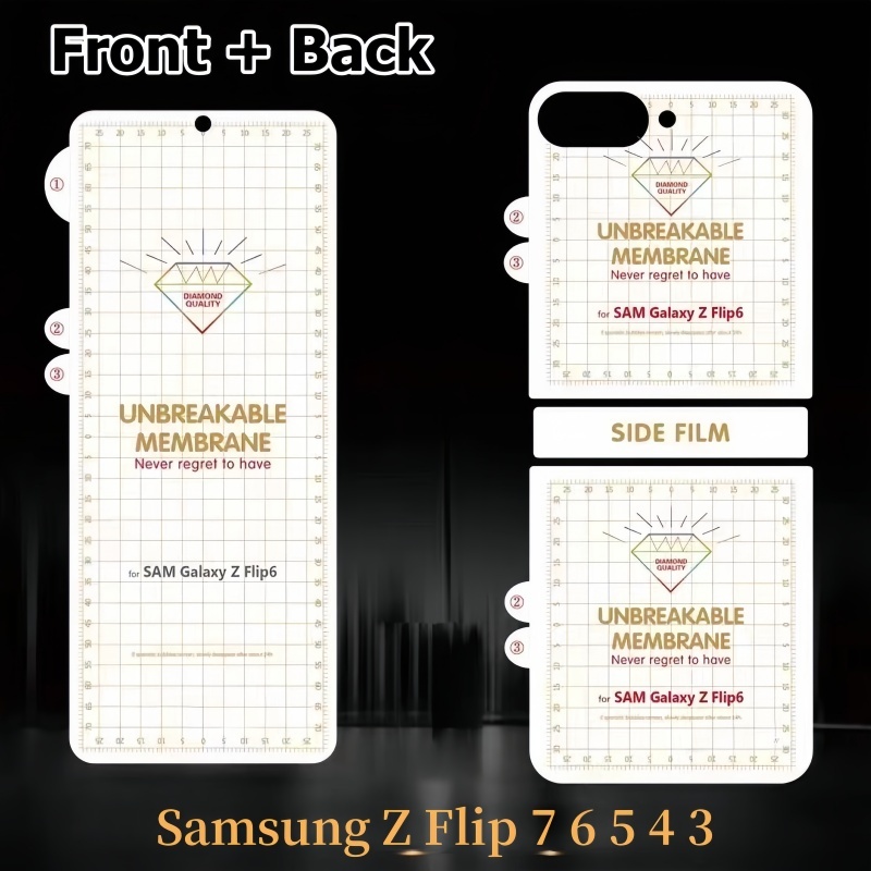 1 Set Front Back Hydrogel Film For Samsung Galaxy Z Flip 7 6 5 4 3 5G ...