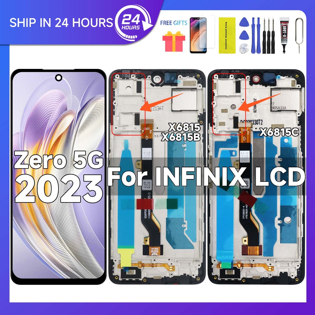 OEM For Infinix Zero 5G 2023 TurboX6815B/X6815C/X6815D LCD Display with ...