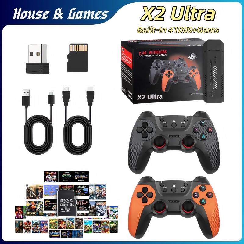 X2 Ultra game stick Game Console 4K HD Home TV Game Console | Shopee ...