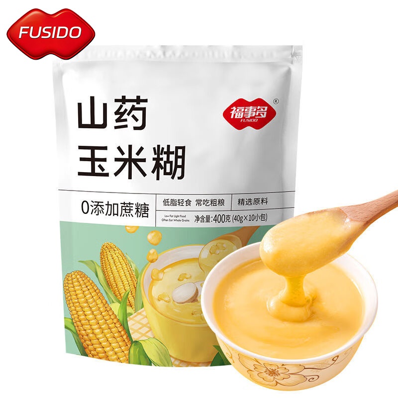 FUSIDO Yam corn paste 400g sucrose corn paste breakfast meal ...