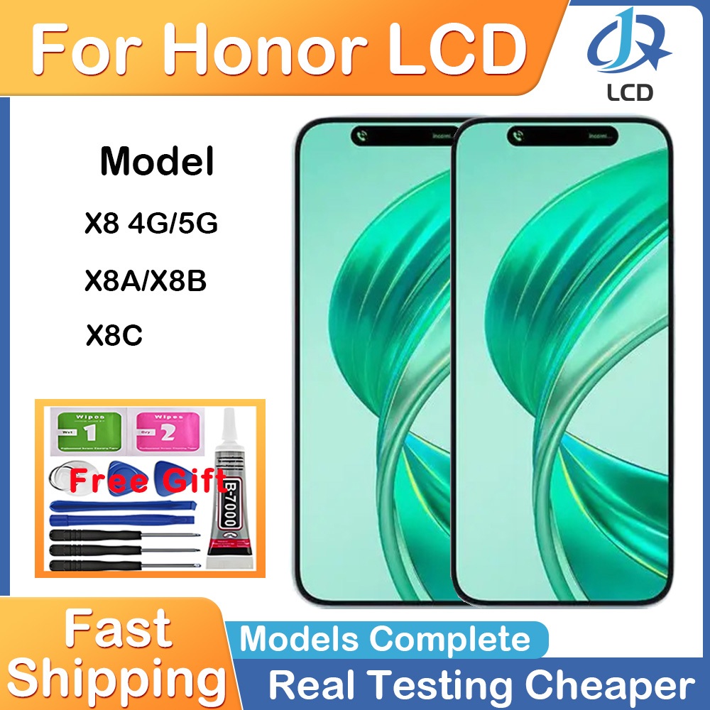 For Honor X8 4G 5G X8A X8B X8C LCD Display Touch Screen With Frame ...