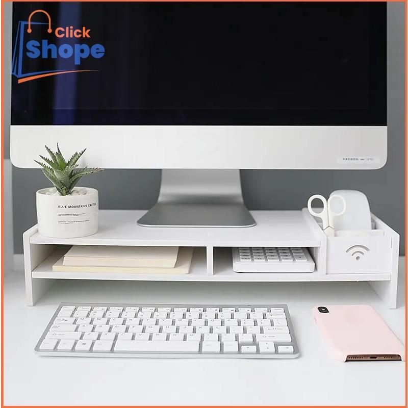 CLICK SHOPE Computer Monitor Elevated Rack 2 Layer Office Desk Monitor ...