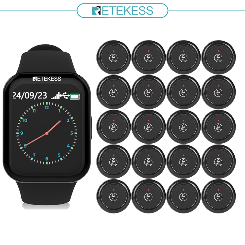 Retekess TD113 Restaurant Call System IP67 Waterproof Watch Receiver ...
