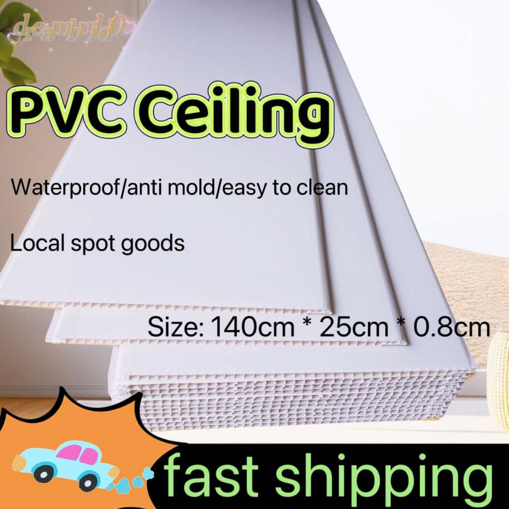*20Pcs* 140CM--PVC Ceiling/PVC Kisame Panel/PVC Panel/Waterproof & Anti ...