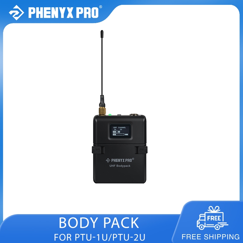 Phenyx Pro Wireless Bodypack Transmitter UHF Bodypack Microphone for ...