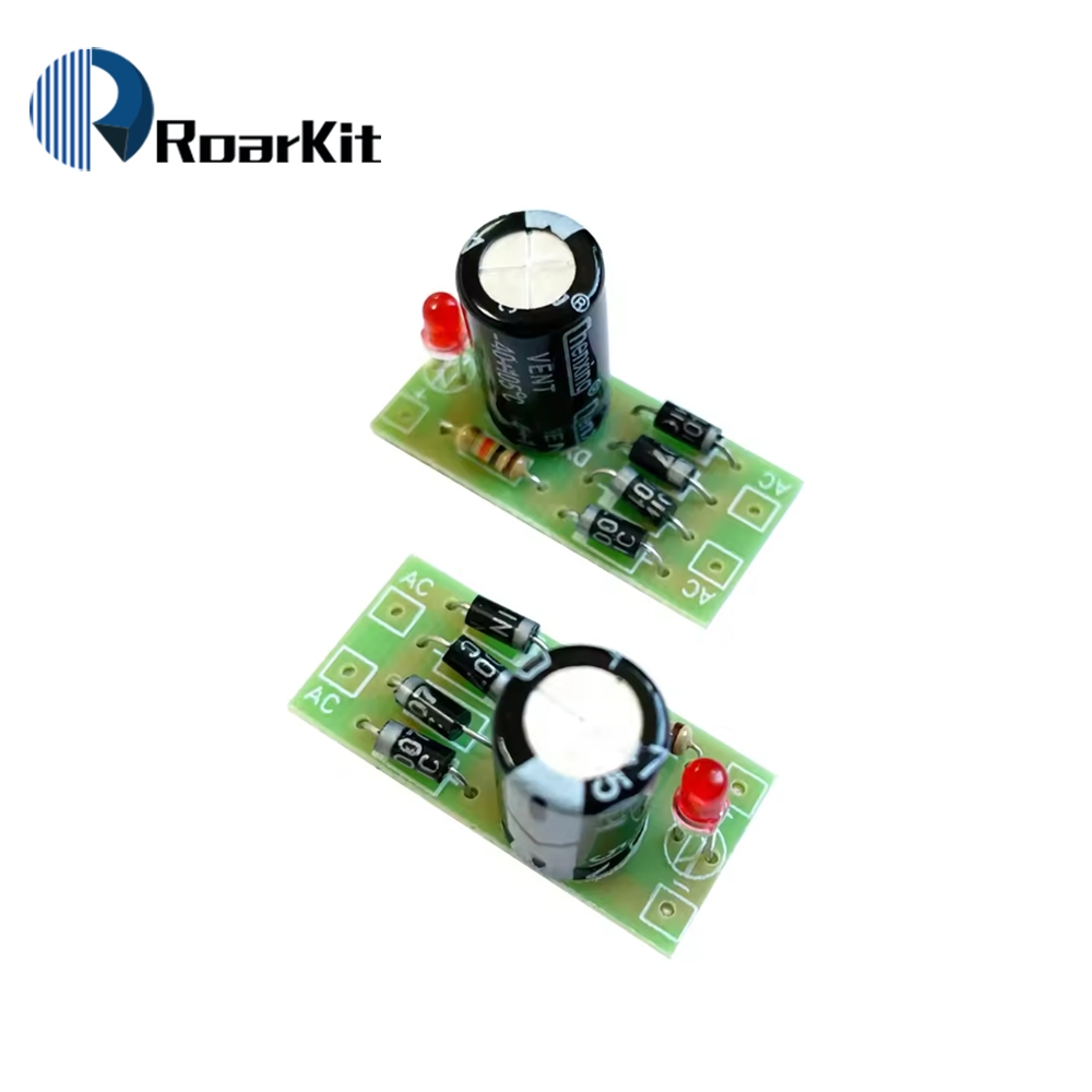 AC to DC power conversion module 1N4007 full bridge rectifier filter ...