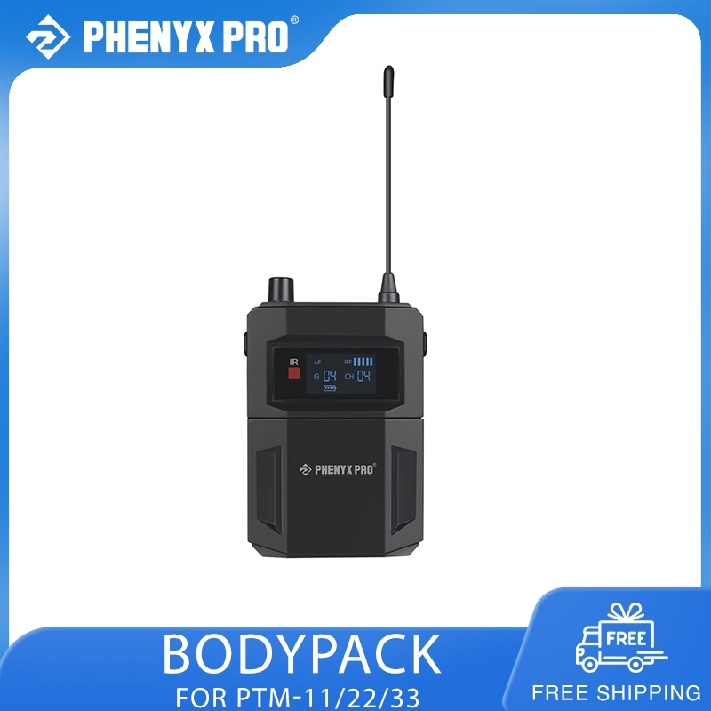 Phenyx Pro UHF MONO Wireless In Ear Monitor System Bodypack Receiver ...