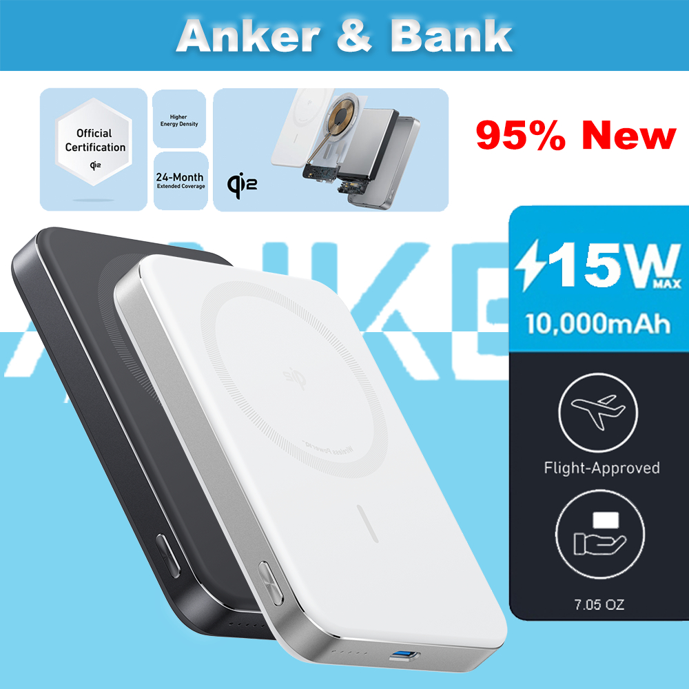 Anker 15W Qi2 10000mAh Power Bank Mag Power Bank Ultra-Slim 10000mAh ...