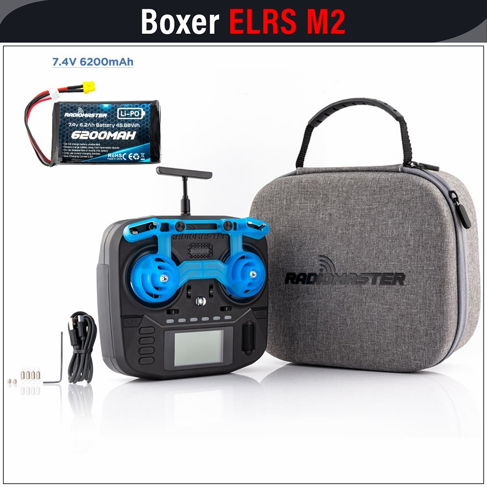 RadioMaster Boxer Radio Transmitter ELRS M2 With 6200mAh Battery 2.4G ...