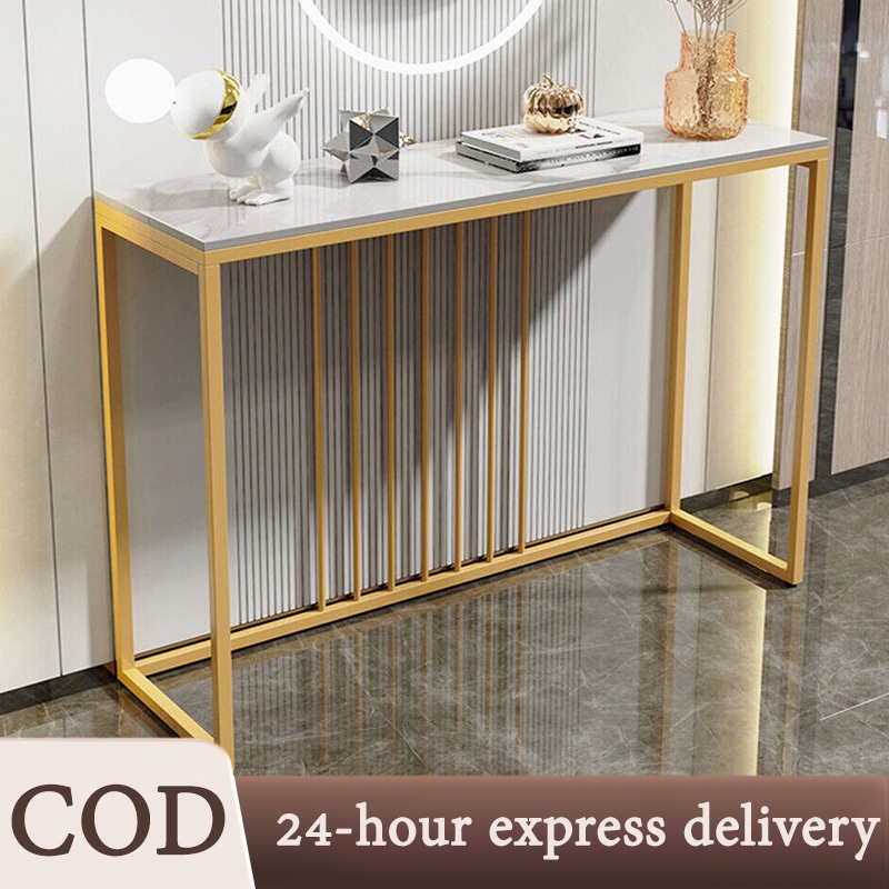 Nordic Modern Slim Narrow Console Table Minimalist Home Foyer Storage ...