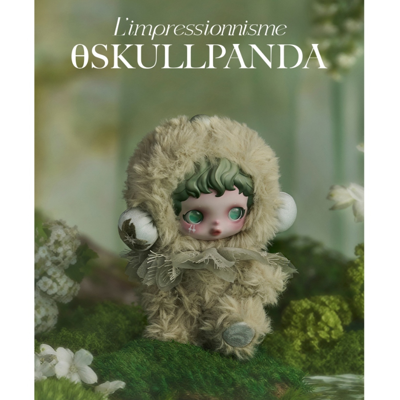 SKULLPANDA Limpressionnisme Plush Pendant Blind Box Keychain | Shopee ...