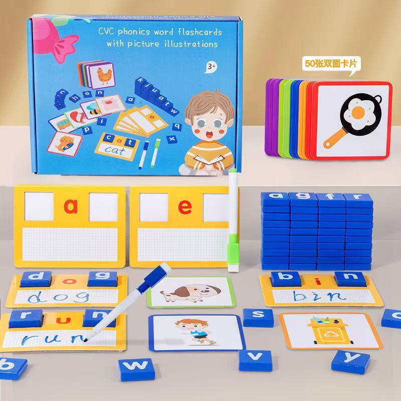 English Phonics Words Writing Card Board DIY English Sight Words ...