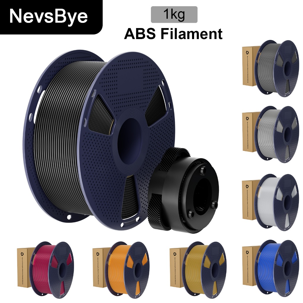 ABS 3D Printing Filament 1.75mm Bundle 1kg Spool Heat Resistant ...