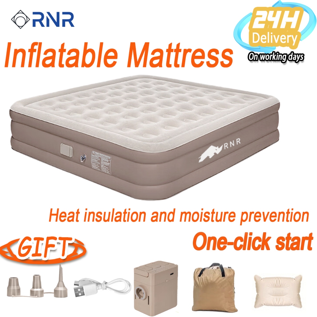 Thicken Air Bed With Electric Pum Inflatable Air Bed Double or Single ...