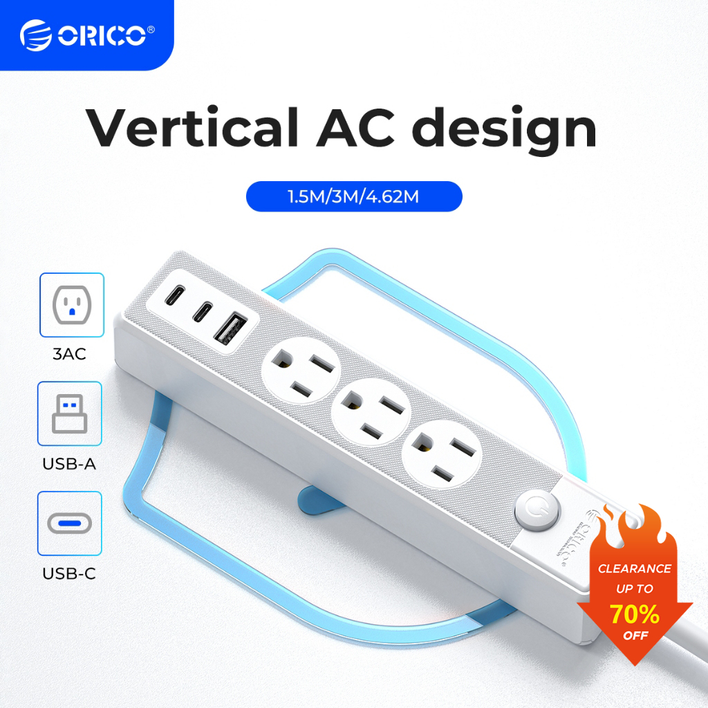 【Clearance Sale】ORICO Power Strip with Switch Extension Socket ...