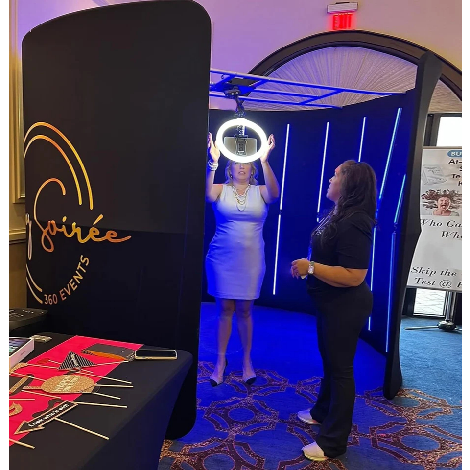 Different colors RGB Light Emitting Diode Lighting 360 Inflatable Photo ...