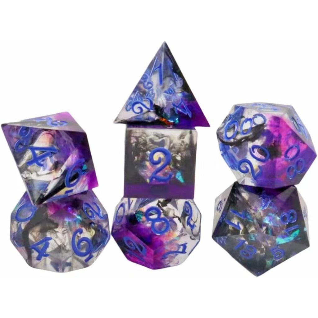 Dark Magic Dice DND Dice Set Dungeons and Dragons Polyhedral Role ...