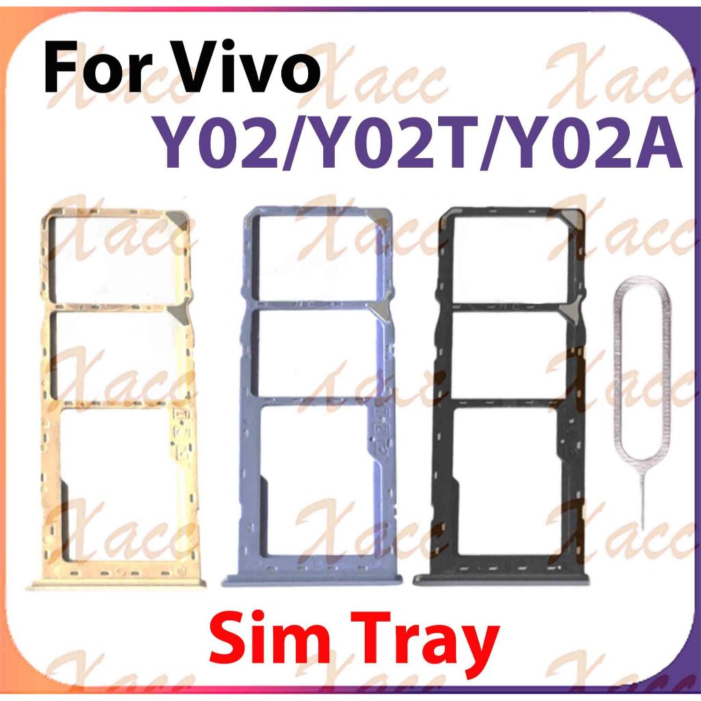 For Vivo Y02 Y02T Y02A SIM Card Tray Slot Holder Replacement | Shopee ...
