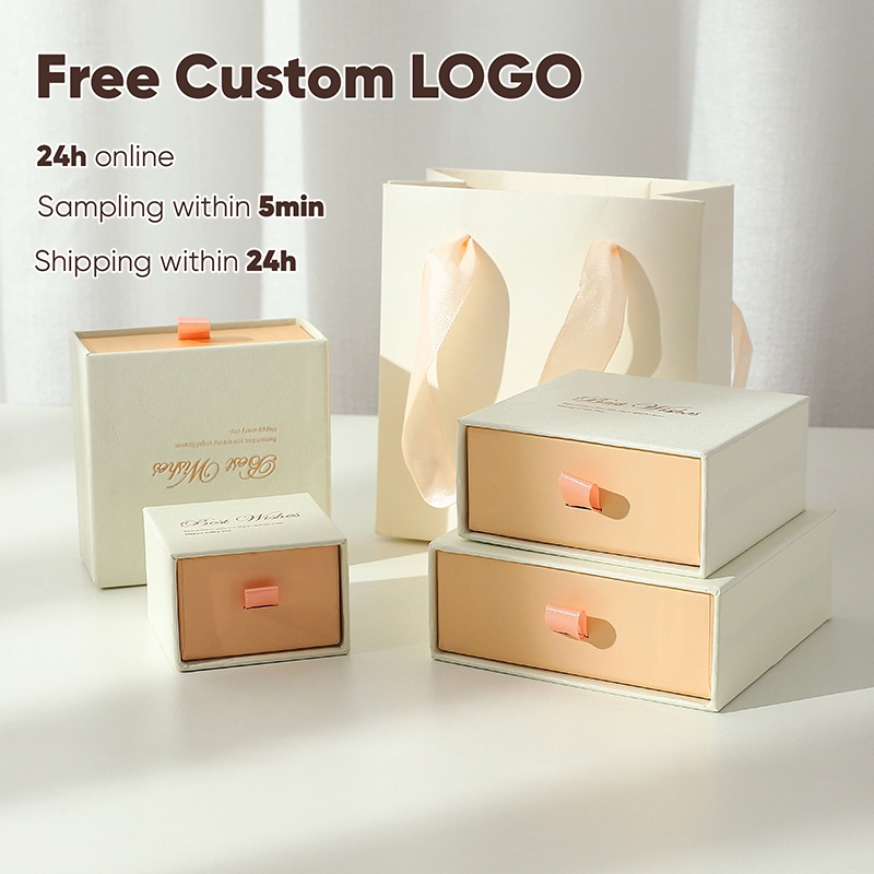 9x9cm Free Custom Logo Jewelry Boxes,Gift Packaging Box Thickened Paper ...