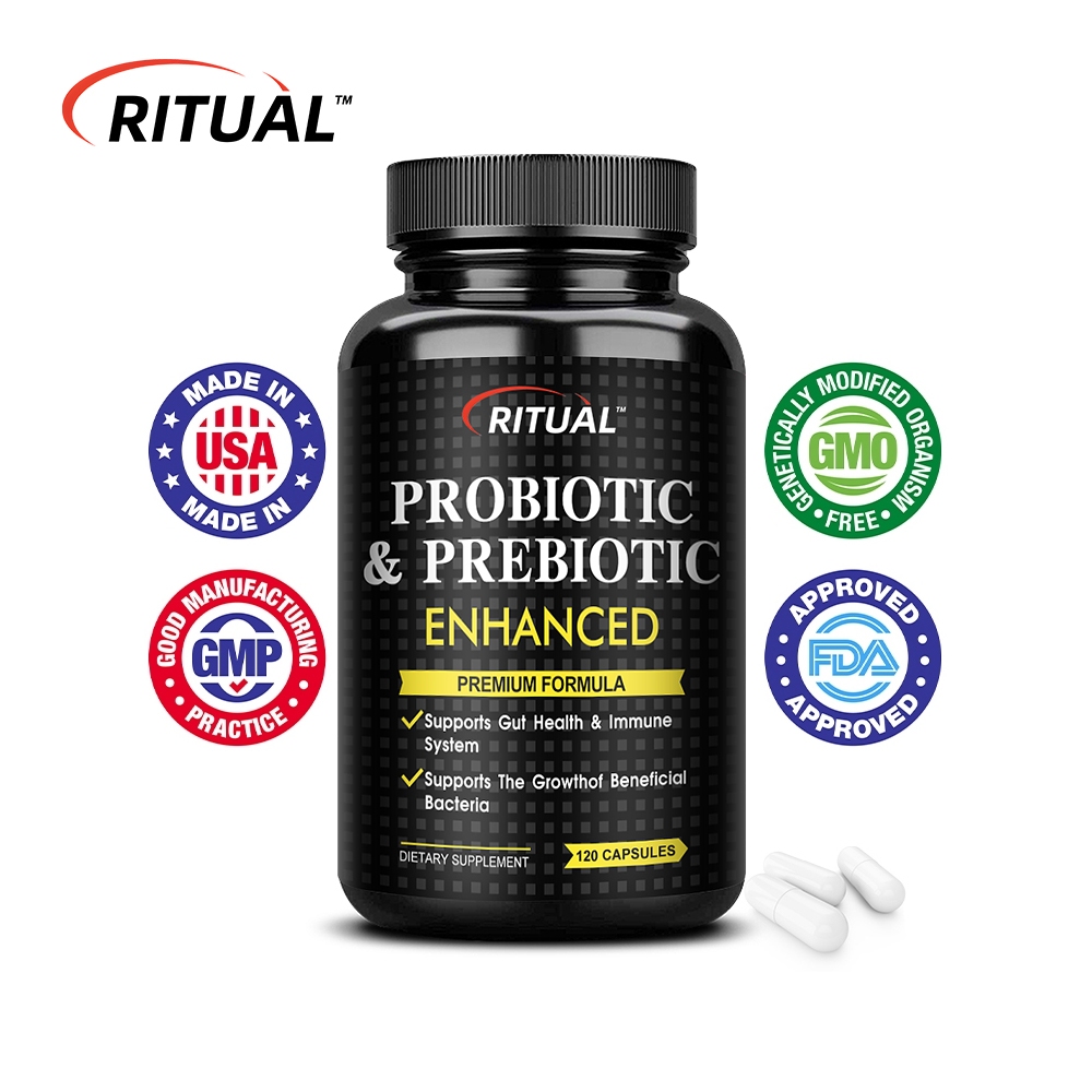 Ritual Probiotics Capsules - With Prebiotic Fiber Blend - Promote ...