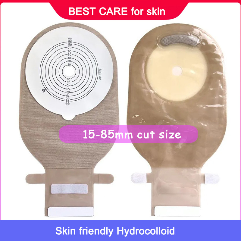 Xinkangning 5 Pcs /10 Pcs 15-85mm Cut Size Colostomy Bag Pouch Ostomy ...