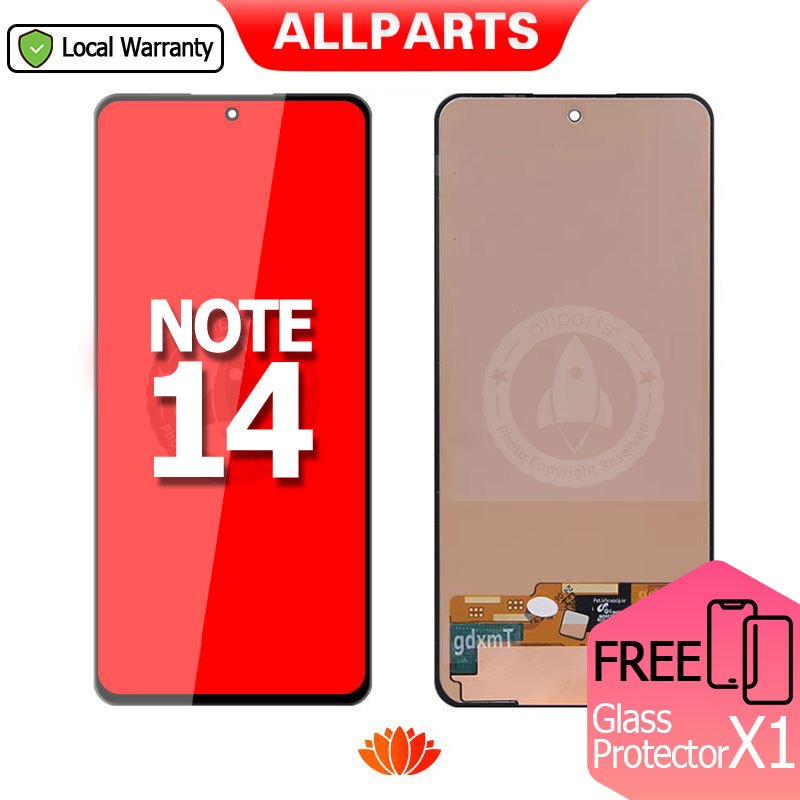 ALLPARTS INCELL AMOLED Display for Redmi Note 14 4G 5G LCD Touch Screen ...