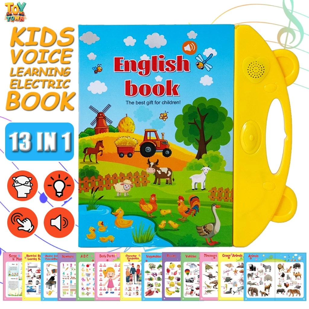 13IN1 B-BOOK Pronunciation Speaking Learning Book Voice Learning ...