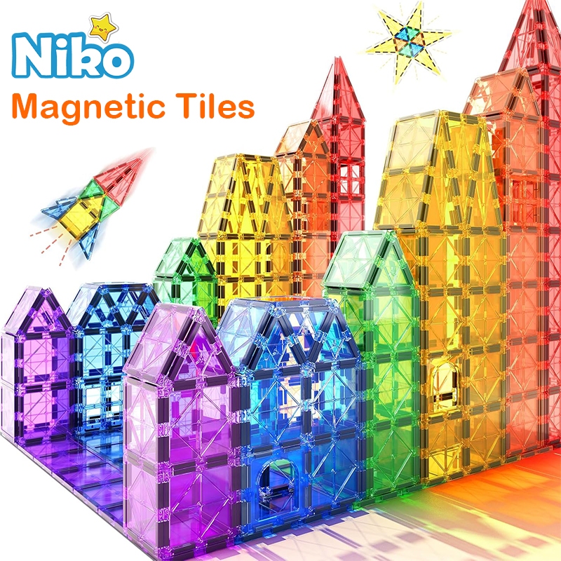 NIKO Building Blocks Tiles Early Educational Magnetic Stick Toys Big ...
