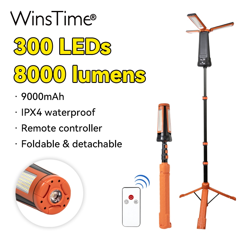 WinsTime Z99 LED Camping Light Foldable Outdoor Lamp Super Bright ...