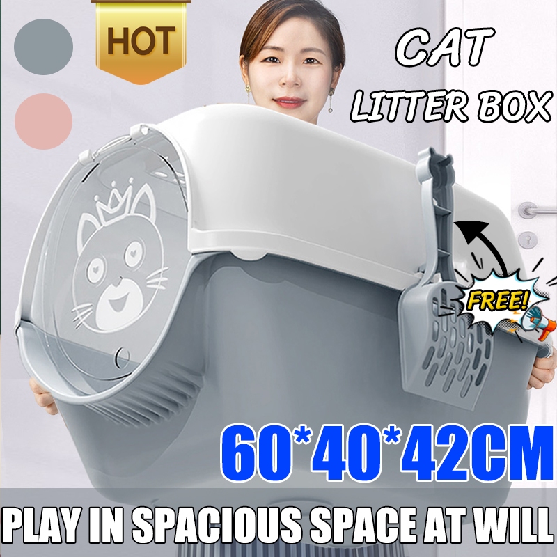 Effective isolation of odor Cat Litter box 47*38*57cm Spacious space ...