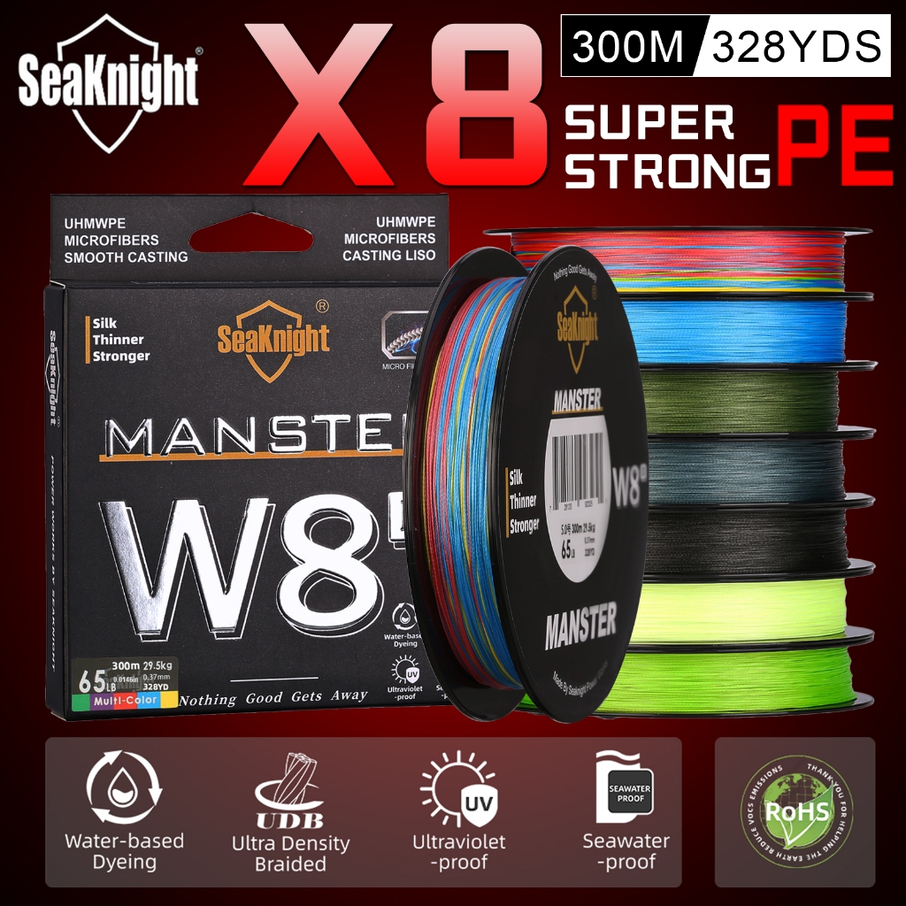 Seaknight W8 II 8 Strands Braided Lines 300M Smooth PE Braid ...