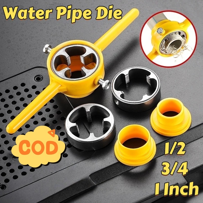 6pcs Powerful Water Pipe Die PVC Pipe Threader Tool Set water pipe ...