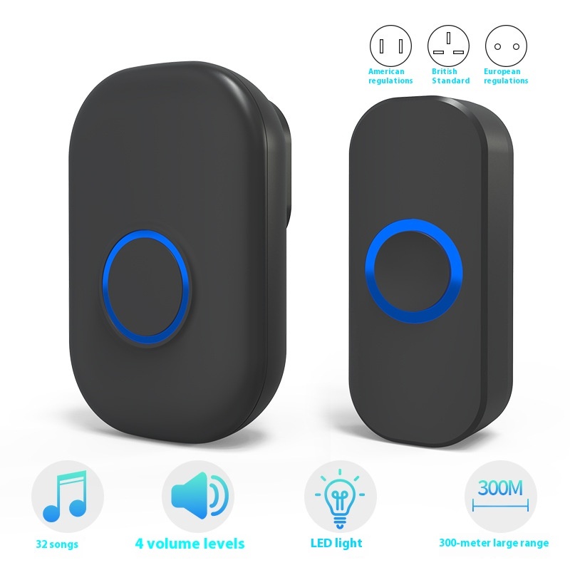 Wireless Remote Control Doorbell Household Ultra-Long Distance ...