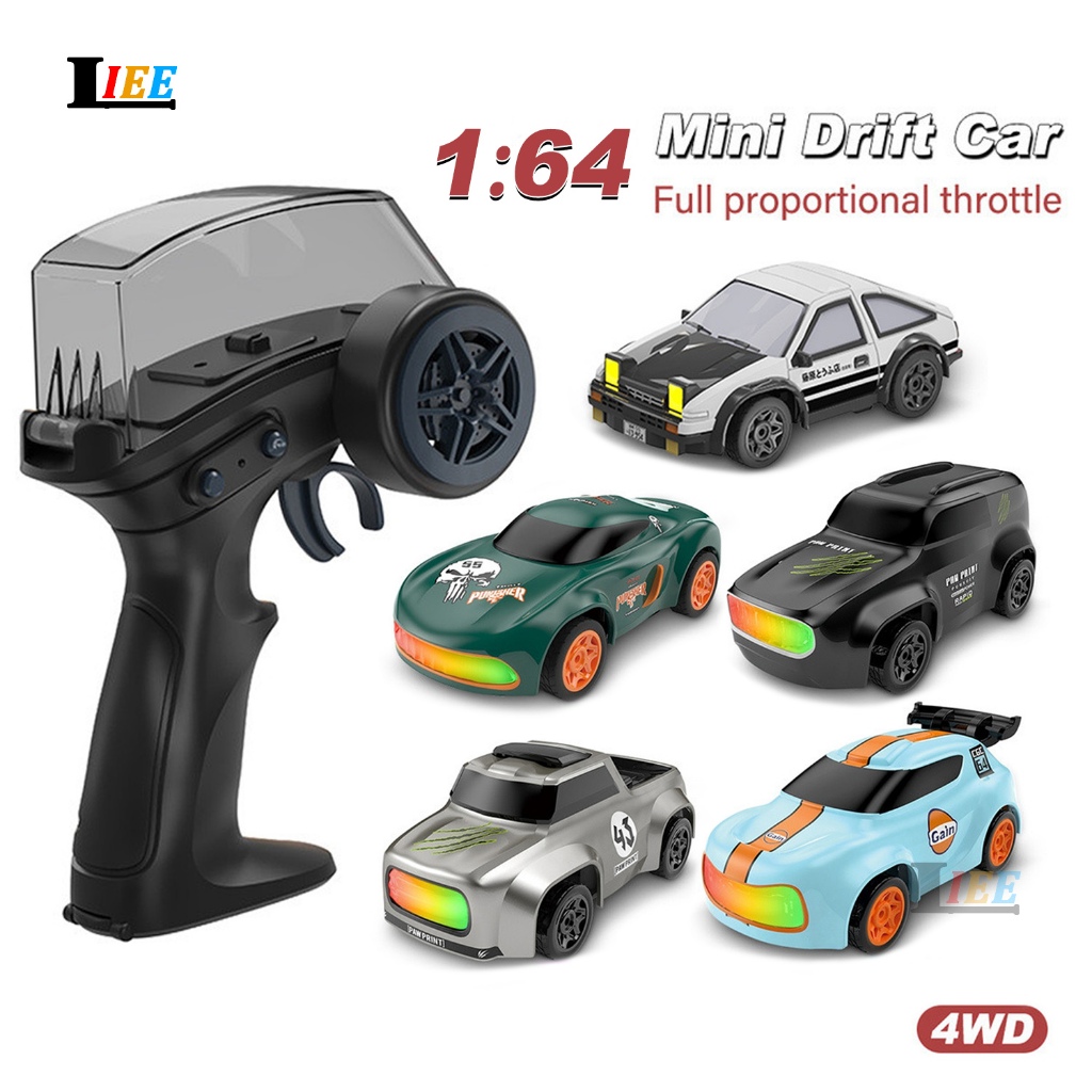 1:64 AE86 MINI 4WD RC Drift Car Toy Desktop High Speed Remote Control ...