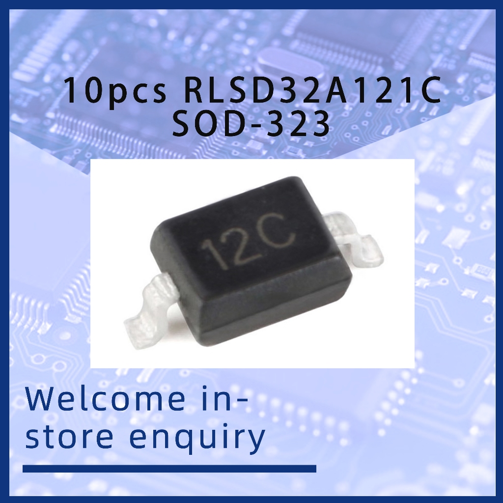 10pcs RLSD32A121C SOD-323 12V Bidirectional Surface Mount ESD Diode ...