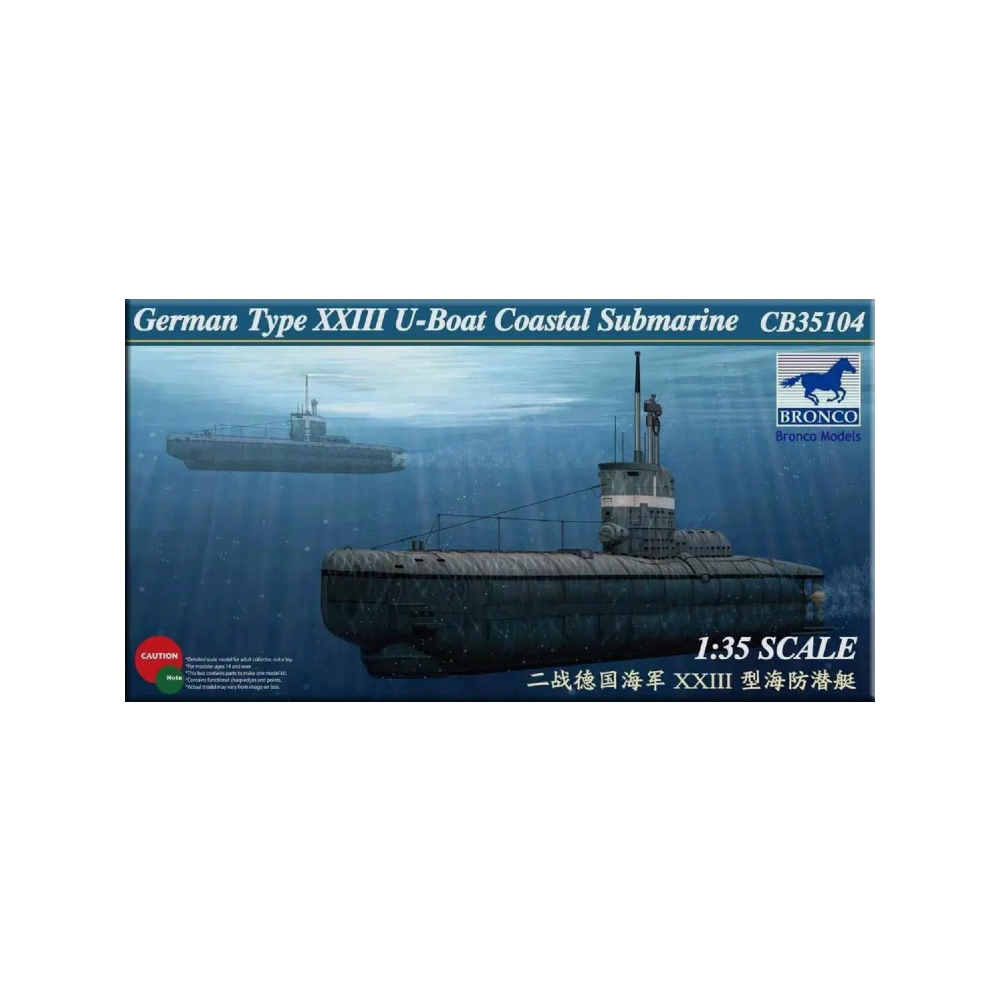 BRONCO CB35104 1/35 German Type XXIII U-Boat Coastal Submarine | Shopee ...