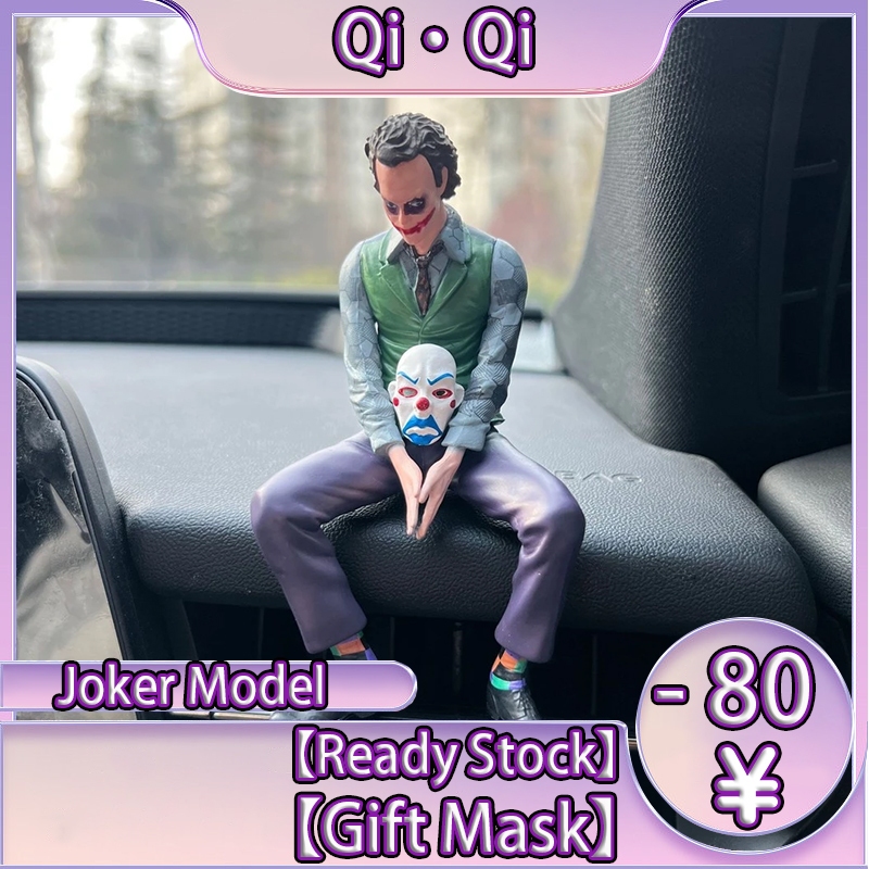 【Gift Mask】16cm Joker Heath Ledger Action Figure Sitting Green Suit ...