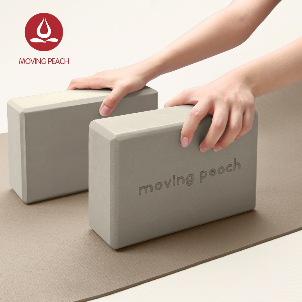 MOVING PEACH Yoga Block High Density EVA Yoga Brick Pilates Fitness ...