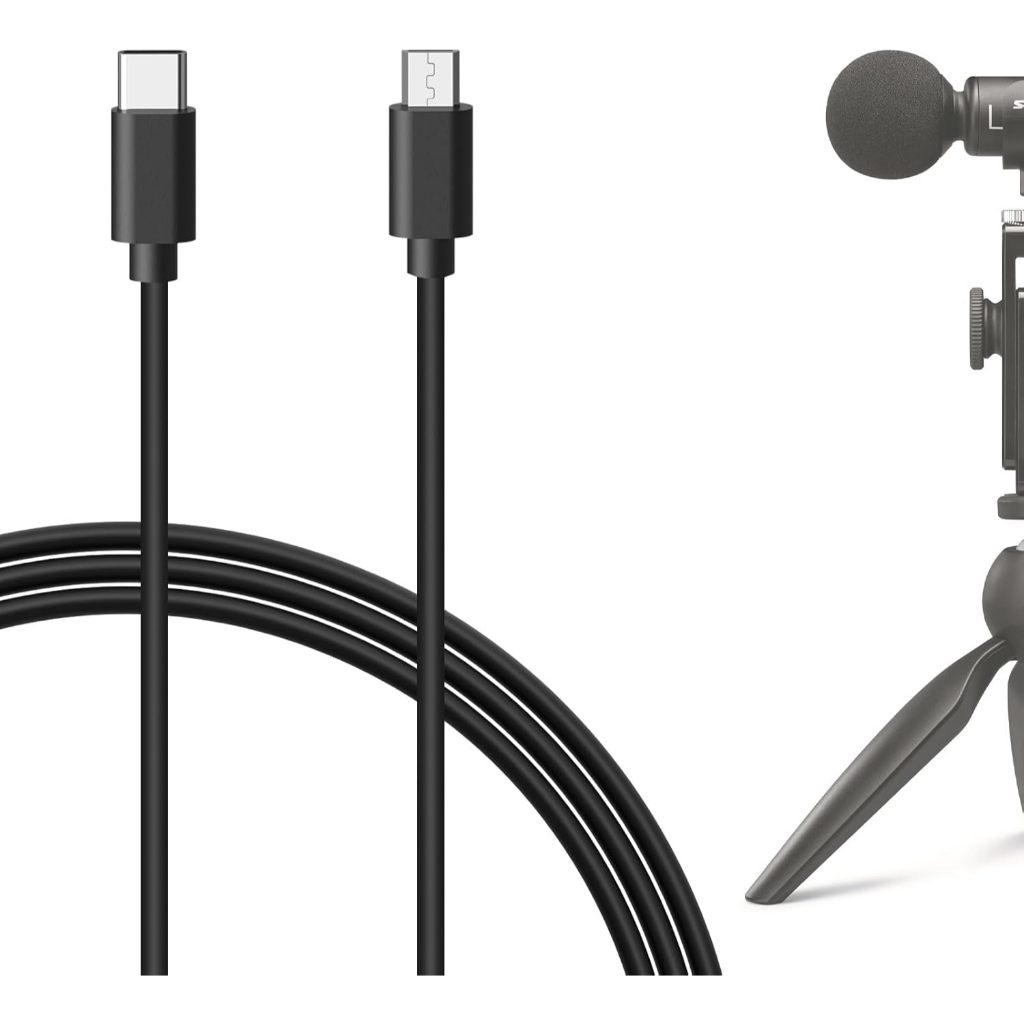 Creators Micro USB to USB C Microphone Cable 4.9ft / 1.5m, Compatible ...