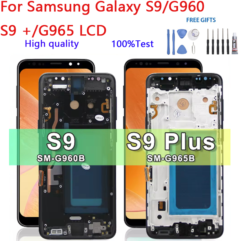 For Samsung Galaxy S9 G960 S9 + G965 LCD Display Touch Screen Digitizer Assembly Display ...
