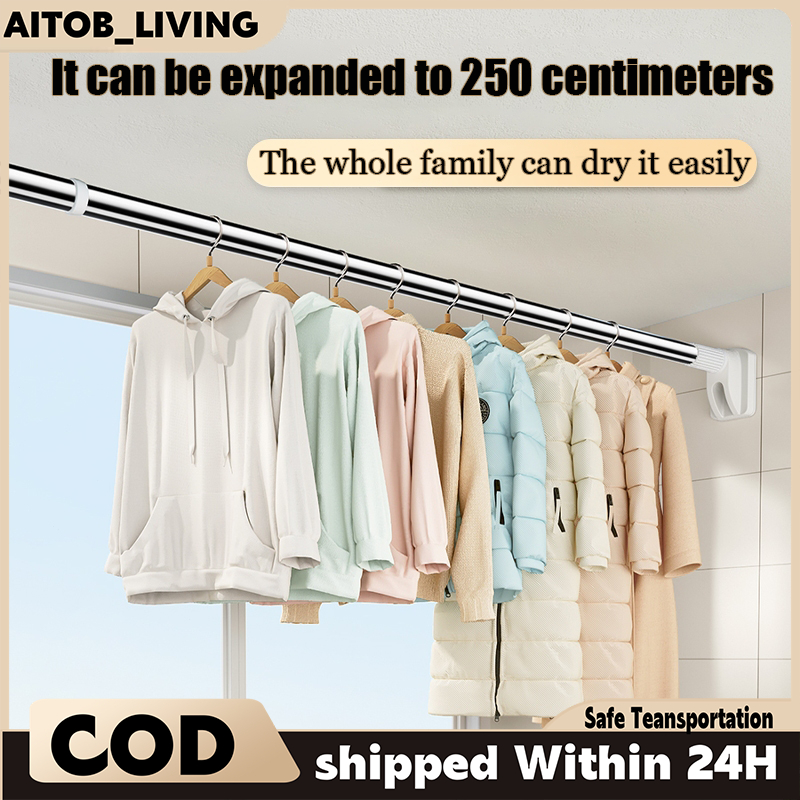 Stainless Steel Extendable Telescopic Clothes Drying Rack with ...