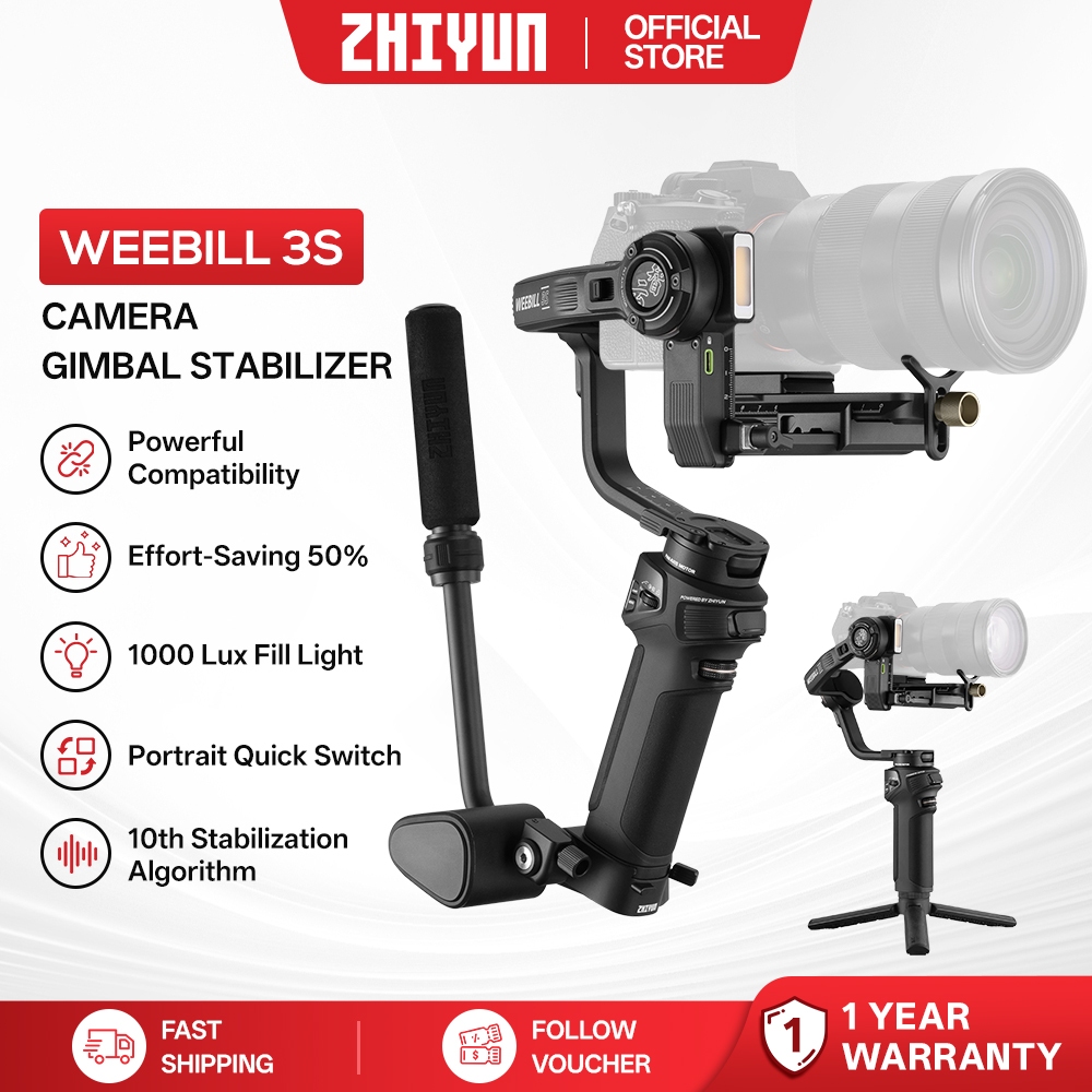 [11.11 Sale] ZHIYUN Weebill 3S - 3-Axis Camera Gimbal Stabilizer for ...
